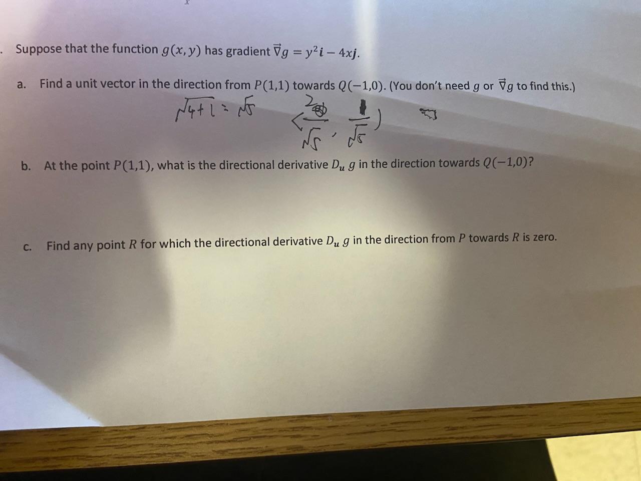 Solved Suppose that the function g(x,y) has gradient | Chegg.com