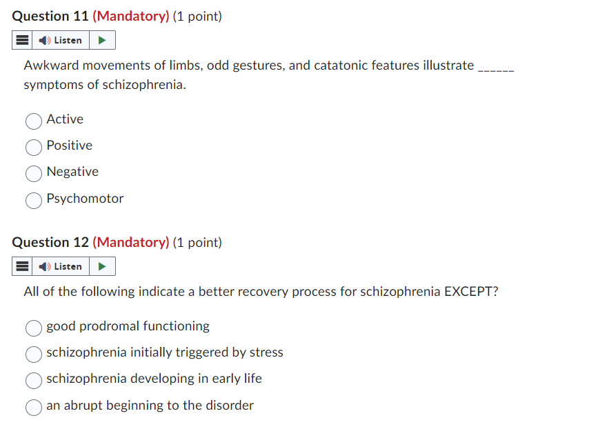 Solved Awkward movements of limbs, odd gestures, and | Chegg.com