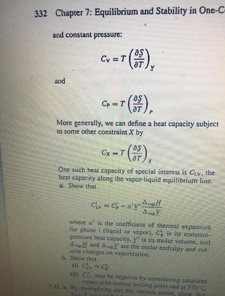 Solved 332 Chapter 7: Equilibrium and Stability in One-C and | Chegg.com