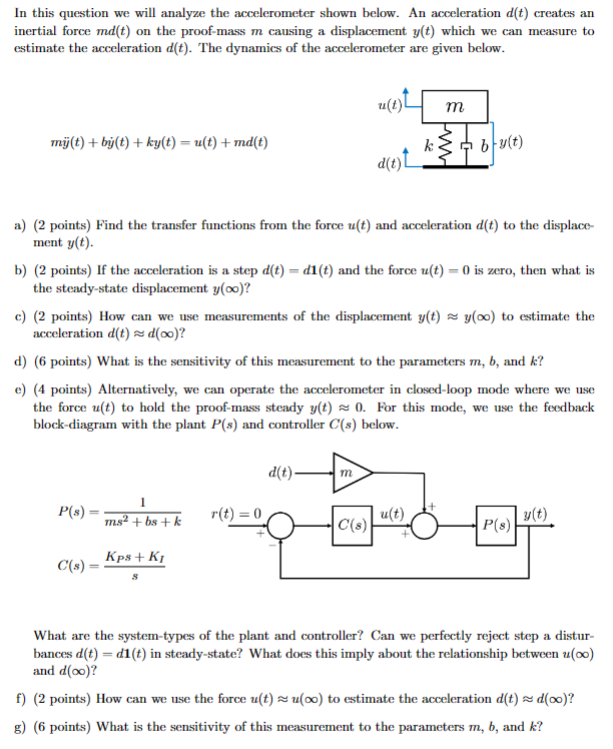 In this question we will analyze the accelerometer | Chegg.com