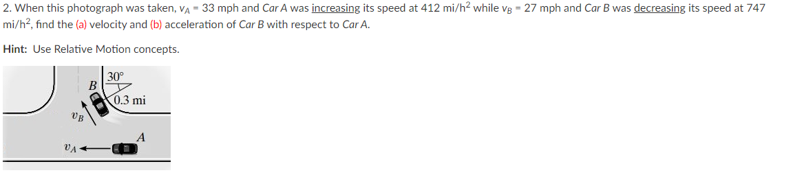 Solved 2. When this photograph was taken, VA = 33 mph and | Chegg.com