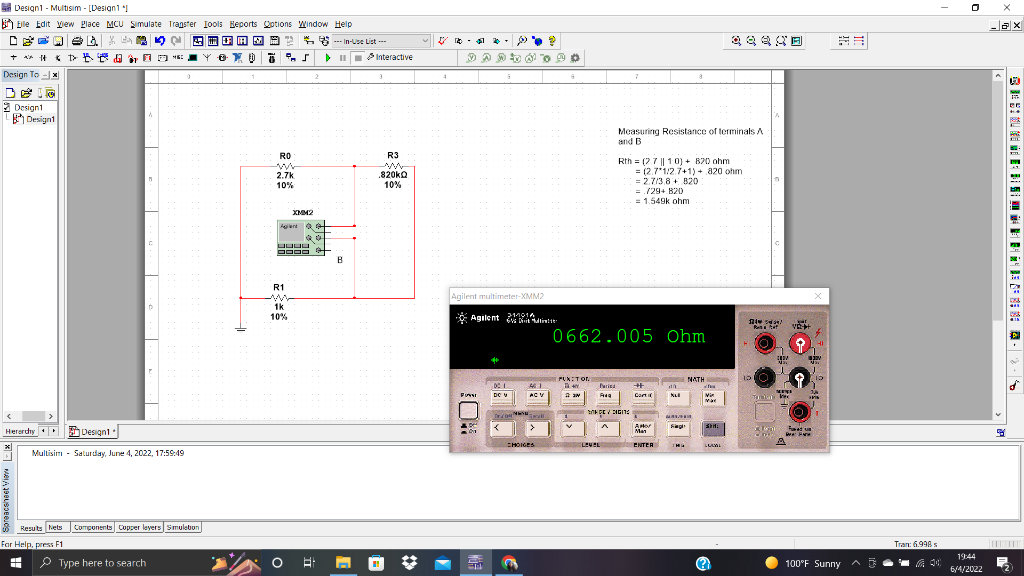 [Solved]: Rth calculation doesn't match the measurement.