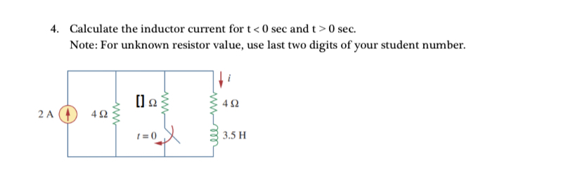 Solved 4. Calculate the inductor current for \\( | Chegg.com