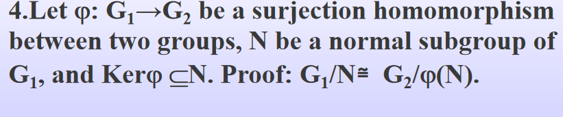 Solved 4.Let q: G1 G2 be a surjection homomorphism between | Chegg.com