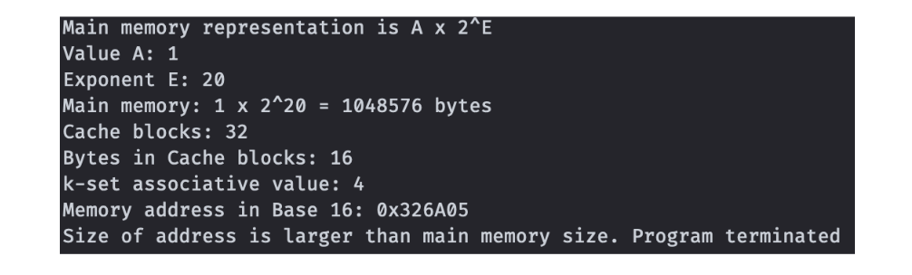 Solved Description Develop a Cache calculator in the Java | Chegg.com