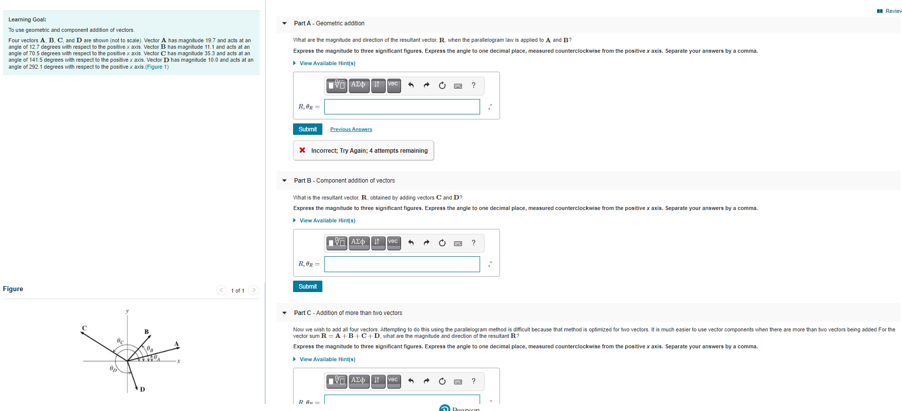 Solved Learning Goal: To use geometric and component | Chegg.com