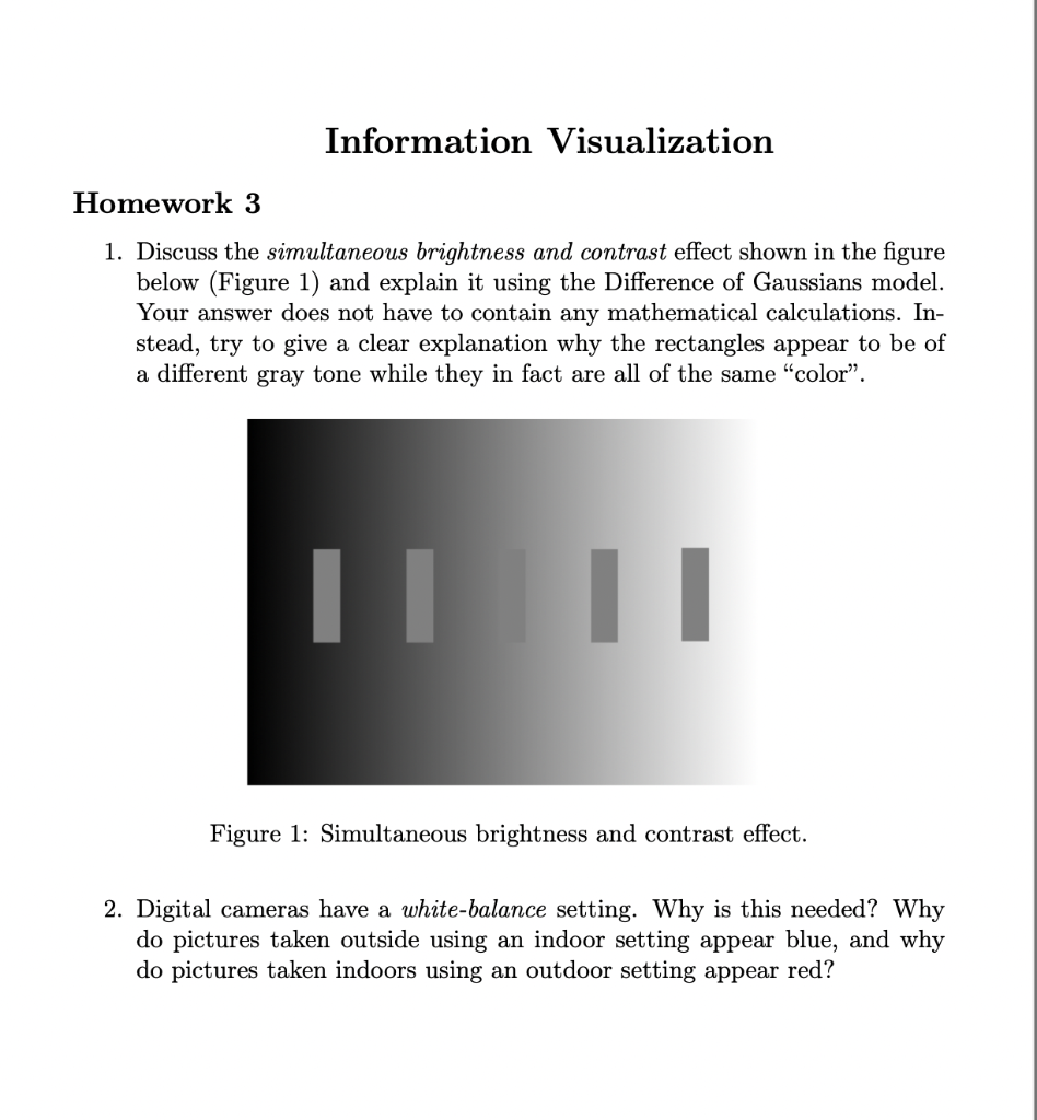 Solved Information Visualization Homework 3 1. Discuss the | Chegg.com