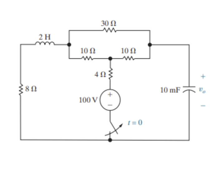 Solved The Switch In The Circuit Shown In Has Been Closed
