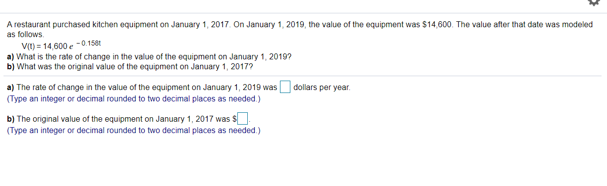 Solved A restaurant purchased kitchen equipment on January | Chegg.com