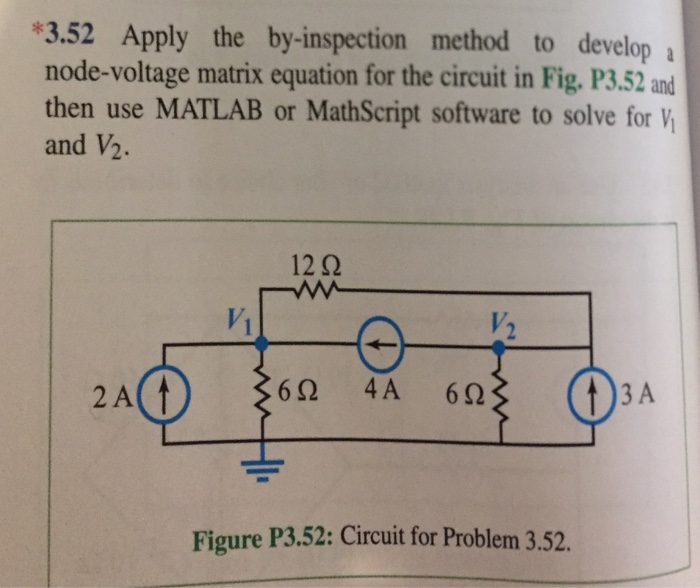 Solved 3.52 Apply the by-inspection method to develop a | Chegg.com