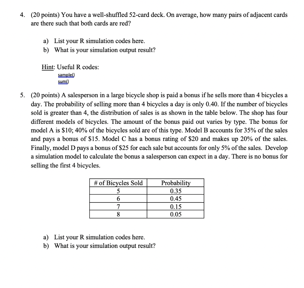 Solved You are required to submit R codes and final | Chegg.com
