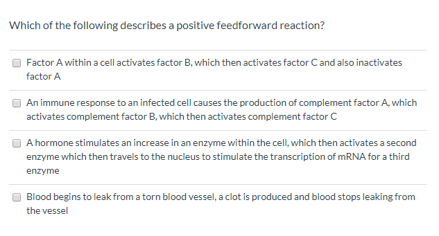 Solved Which of the following describes a positive | Chegg.com
