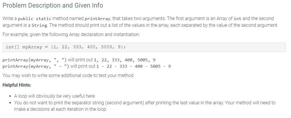 Solved Please answer in Java, thank you! Write a public | Chegg.com