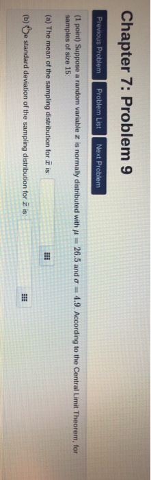 Solved Chapter 7 Problem 9 Previous Problen Problem List