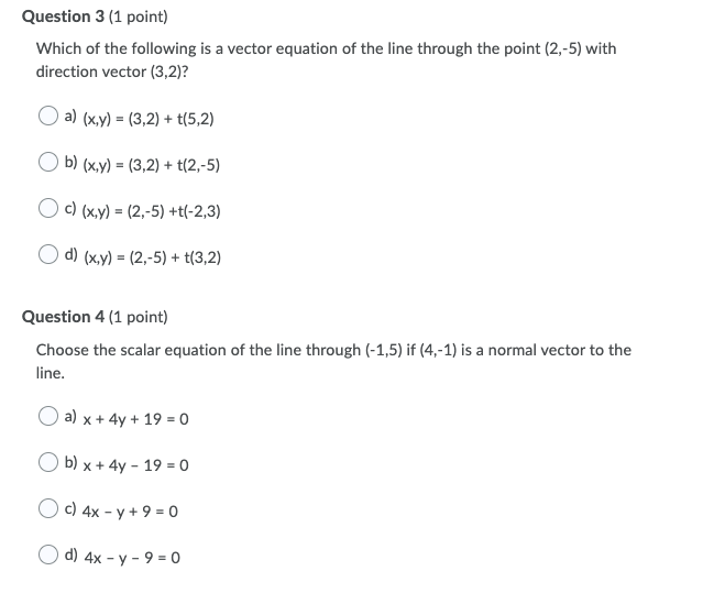 Solved Question 3 (1 point) Which of the following is a | Chegg.com