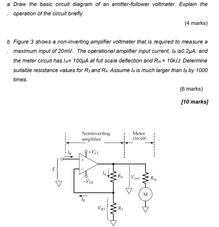 Voltmeter Circuit Diagram