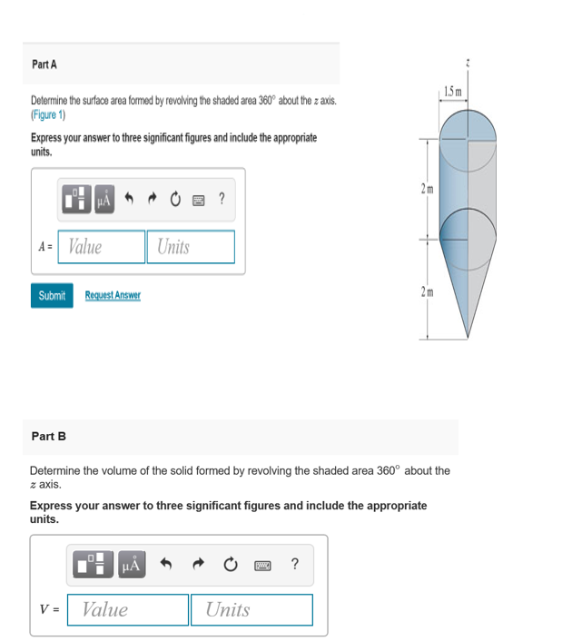 Solved Part A Determine the surface area formed by revolving | Chegg.com