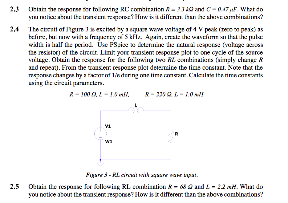 Solved 2.1 2.2 The PSpice presentation will be useful for | Chegg.com