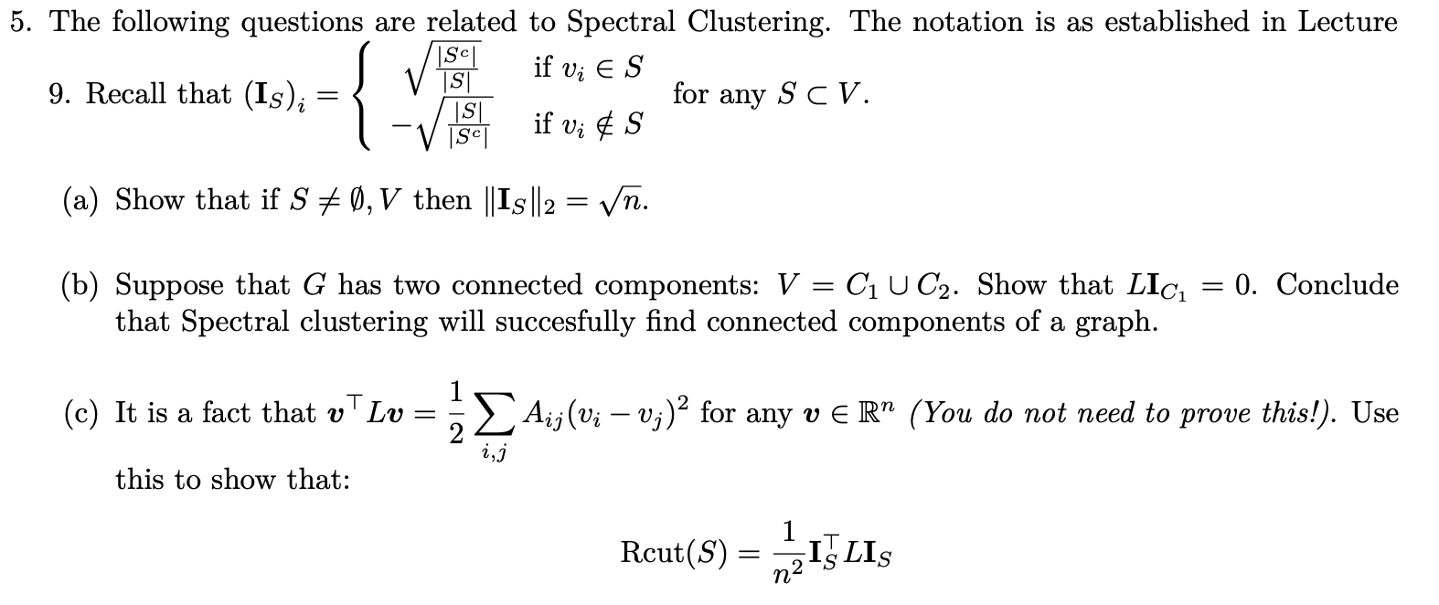SC 5. The following questions are related to Spectral | Chegg.com