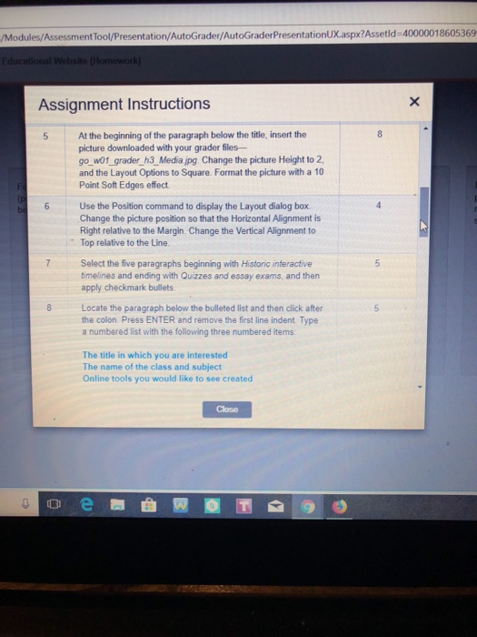 sus/Modules/Assessment | Chegg.com