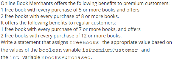 Solved Online Book Merchants offers the following benefits | Chegg.com