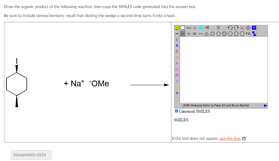 Solved Draw the organic product of the following reaction, | Chegg.com