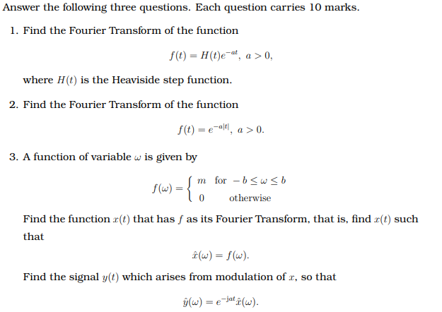 Solved Answer the following three questions. Each question | Chegg.com