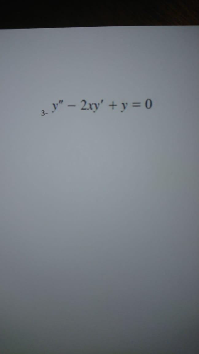 Solved find two power series solutions of the given | Chegg.com Solved find two power series solutions of the given | Chegg.com
