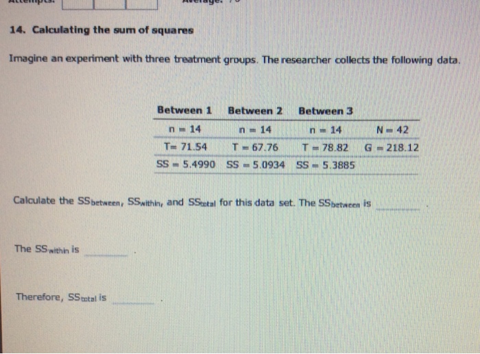 Solved Imagine an experiment with three treatment groups. | Chegg.com