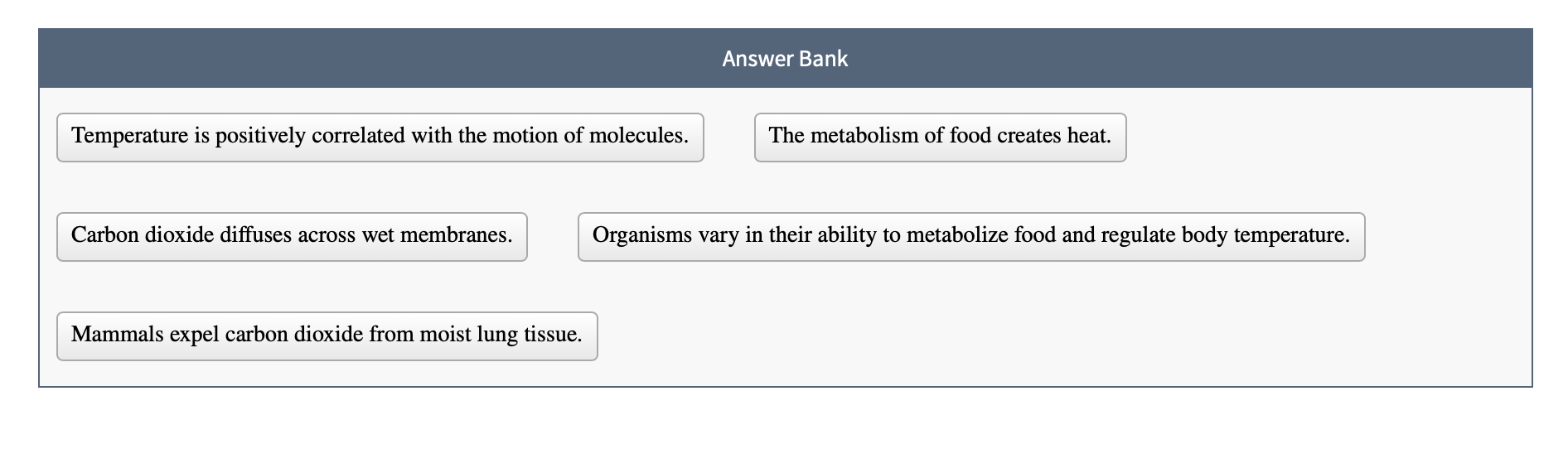 Solved Classify each statement as an example of a physical | Chegg.com