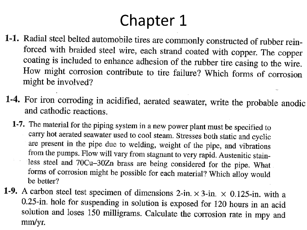 Solved Book : Principles and Prevention of Corrosion” 2nd | Chegg.com