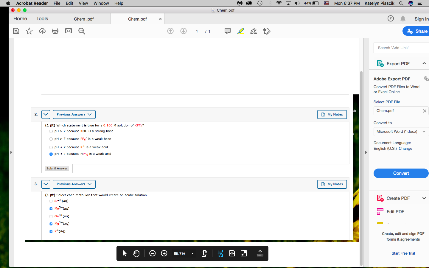 Solved Acrobat Reader File Edit View Window Help M .B D 44% | Chegg.com