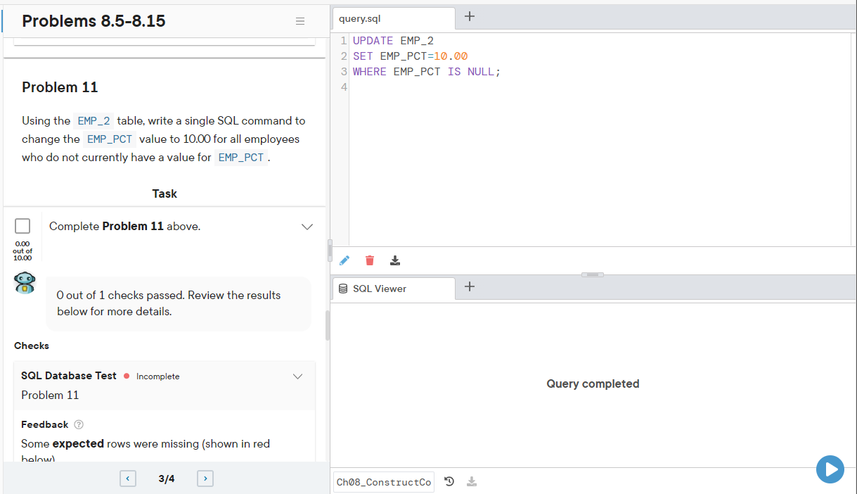 Solved FIGURE P8.1 THE CH08_CONSTRUCTCO DATABASEProblem 2 | Chegg.com