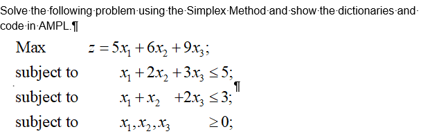 Solved Solve the following problem using the | Chegg.com