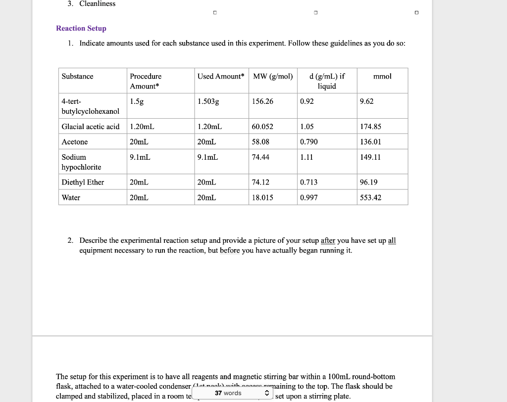 Solved Hi! Can someone just help me with the mmol section | Chegg.com