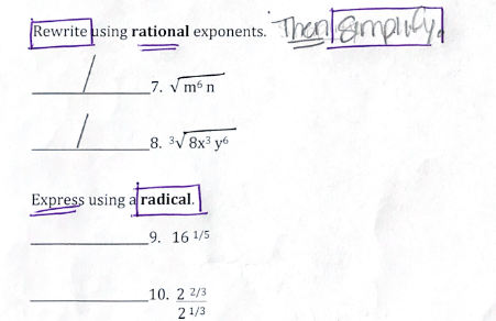 Solved Rewrite using rational exponents. Rewrite using | Chegg.com