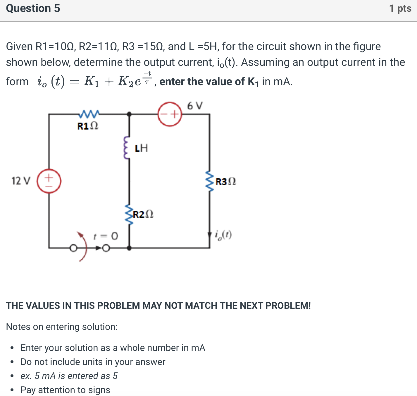 [Solved]: Given R1=10,R2=11,R3=15, and L=5H, for the circui