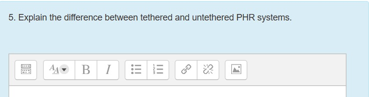 Solved 5. Explain the difference between tethered and | Chegg.com