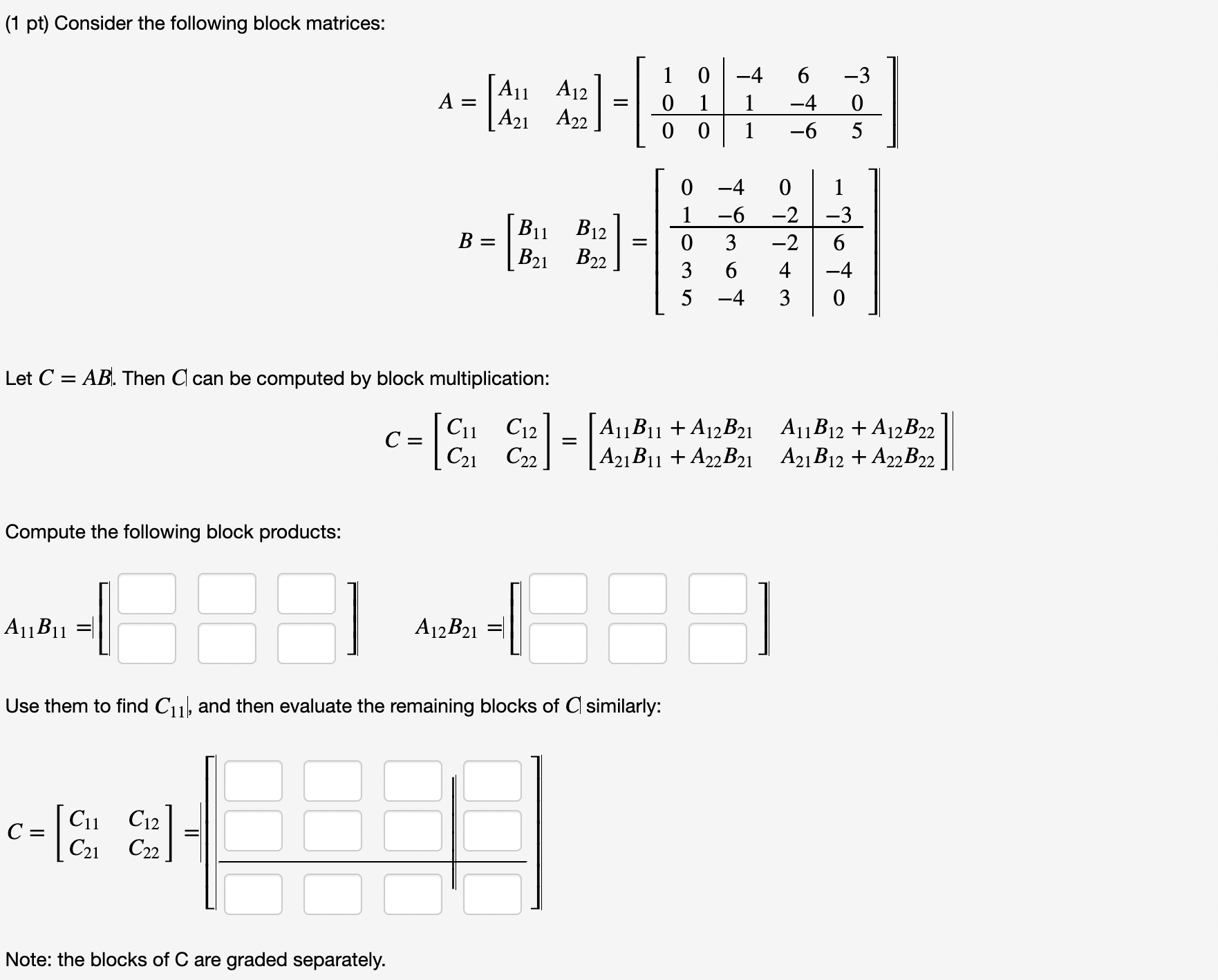 Solved 1 Pt Consider The Following Block 