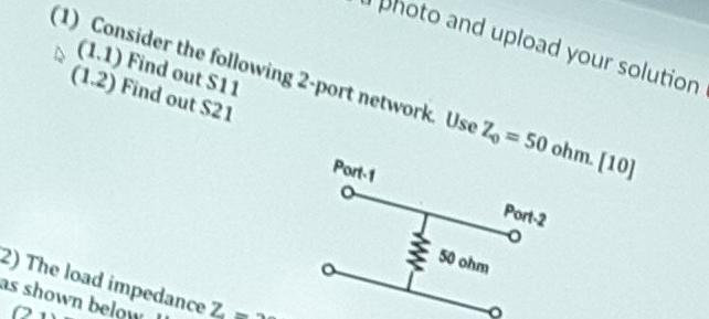 Solved hoto and upload your solution (1) Consider the | Chegg.com