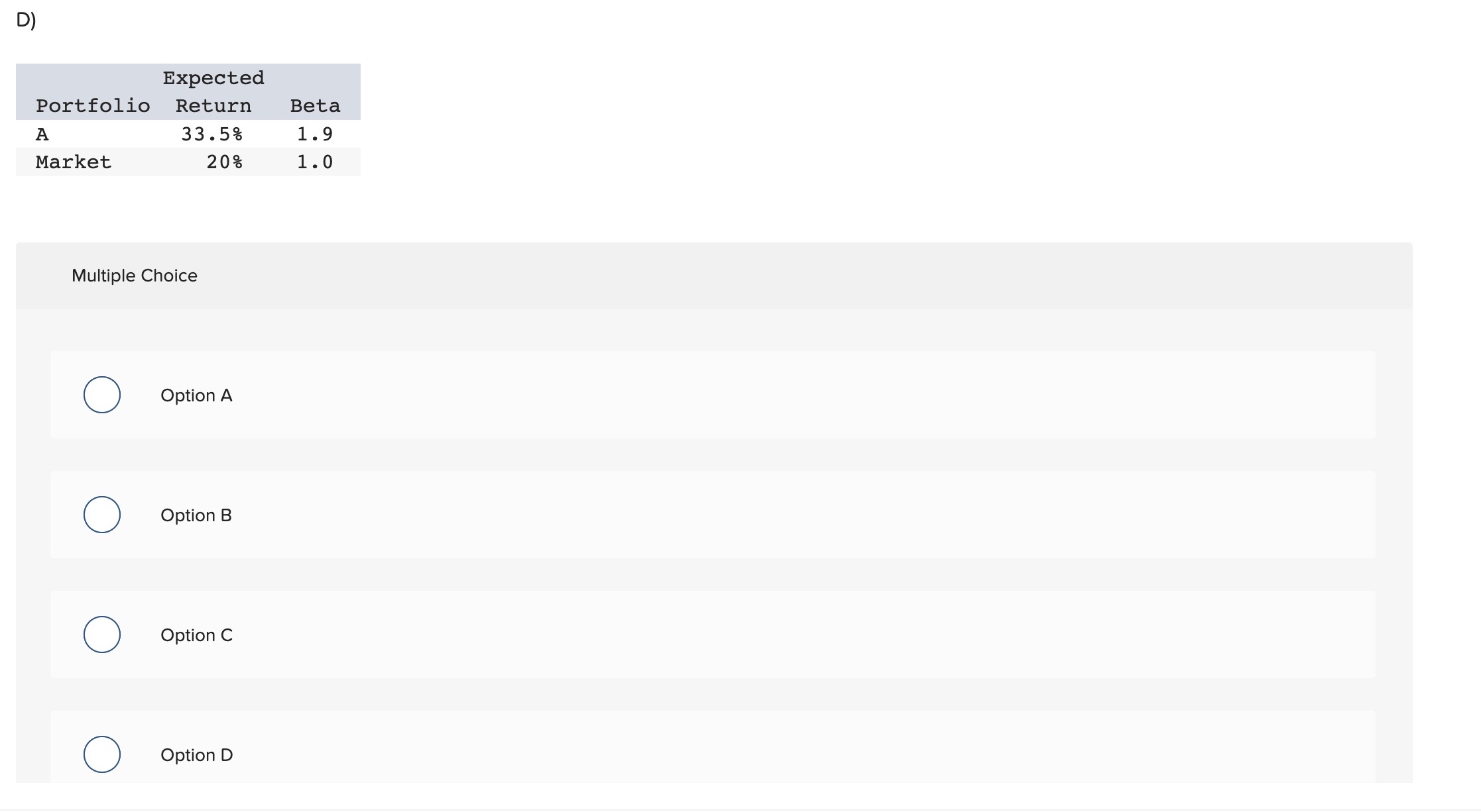 Solved If the simple CAPM is valid and all portfolios are | Chegg.com
