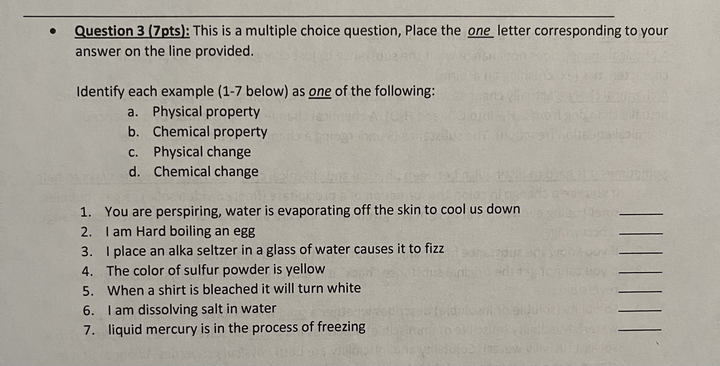 Solved Question 3 (7pts): This is a multiple choice | Chegg.com