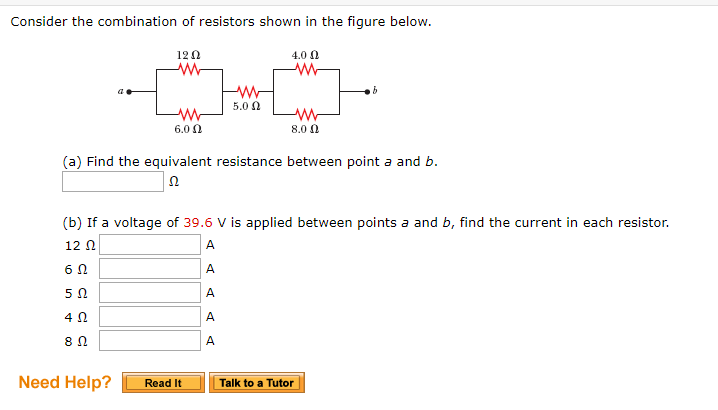 Solved Consider the combination of resistors shown in the | Chegg.com