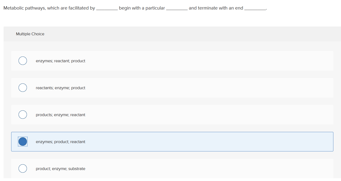 Metabolic pathways, which are facilitated byMultiple | Chegg.com