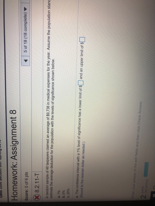 Solved Homework: Assignment 8 Score: 0 of 6 pts ? 8.2.11-T 5 | Chegg.com Solved Homework: Assignment 8 Score: 0 of 6 pts ? 8.2.11-T 5 | Chegg.com