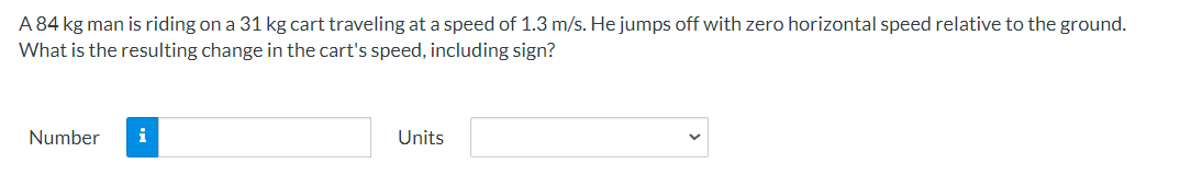 Solved A 84 ﻿kg man is riding on a 31 ﻿kg cart traveling at | Chegg.com