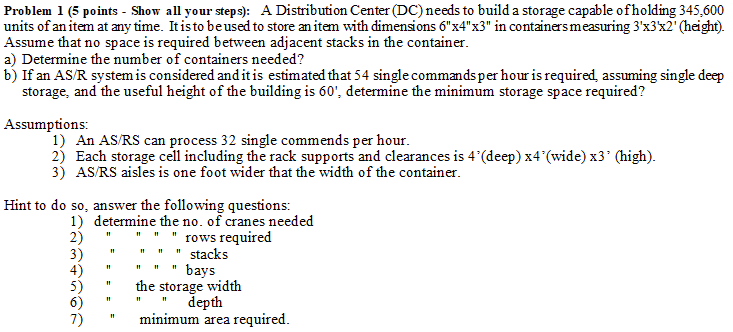 Solved Problem 1 ( 5 ﻿points - ﻿Show all your steps): A | Chegg.com