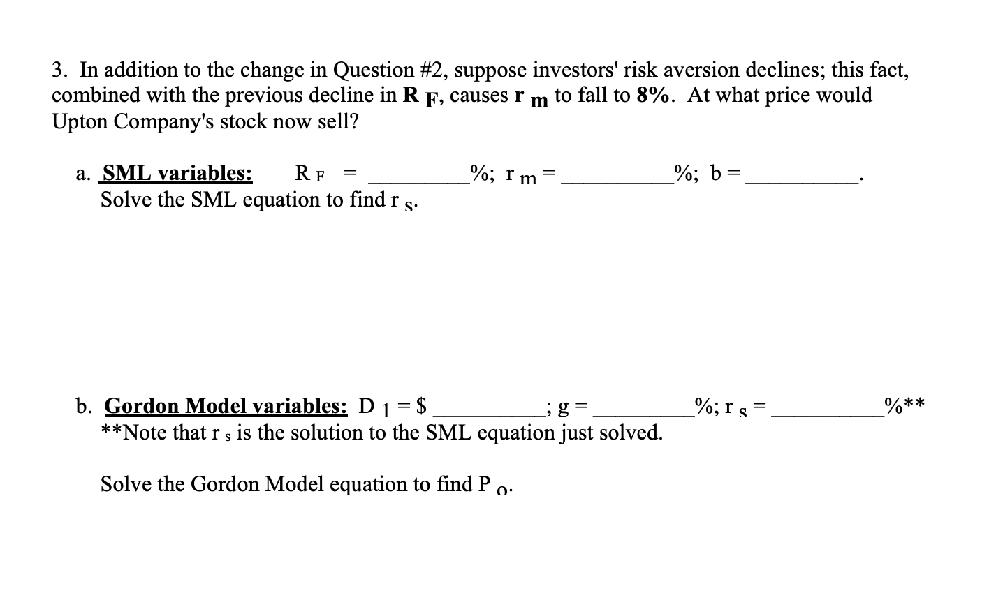 Solved All I need is answers for problems 2 and 3 please. I | Chegg.com