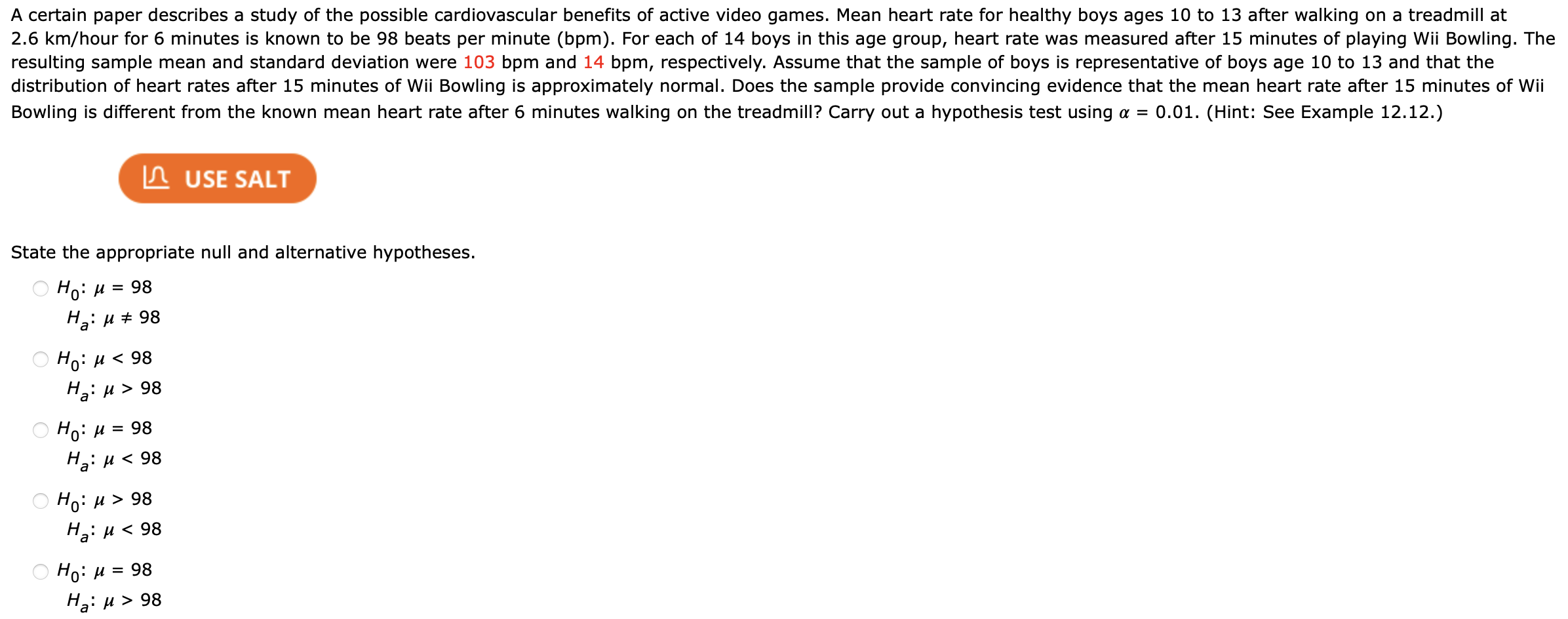 Solved A certain paper describes a study of the possible | Chegg.com