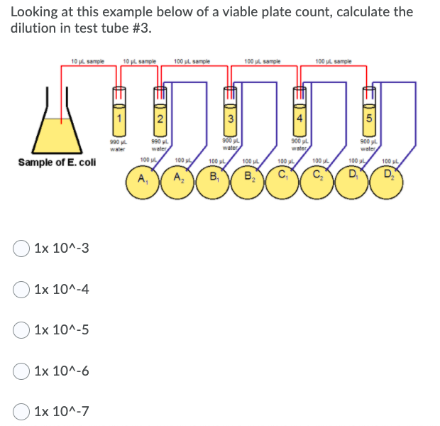 Solved Looking at this example below of a viable plate | Chegg.com